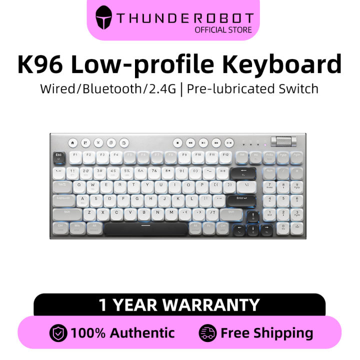 Thunderobot K96 Wireless Low-profile Mechanical Keyboard Wired ...