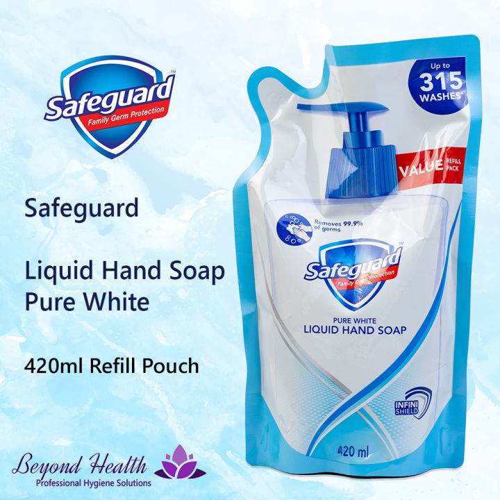 Safeguard Pure White Liquid Hand Wash 420ml Refill Pack Liquid Hand ...