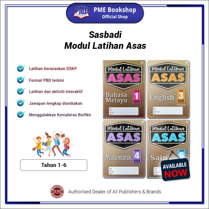 【PME Bookshop】 (2024) Sasbadi: Modul Latihan Asas KSSR Semakan Tahun 1 ...