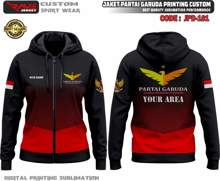 JAKET PARTAI GARUDA JAKET FULL PRINTING SUBLIMATION | Lazada Indonesia