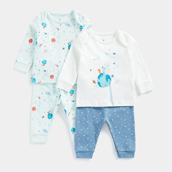 Mothercare Stargazer Baby Pyjamas - 2 Pack | Lazada Singapore