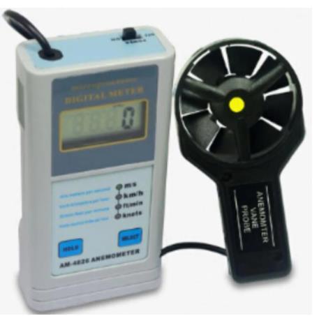 LANDTEK AM-4836 Anemometer Digital baru AM4836 Meter kelajuan angin ...