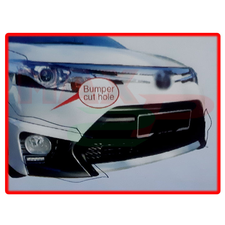 Toyota Vios (2013) T-STV Style Front Skirt Skirting Bumper Lower Lip ...