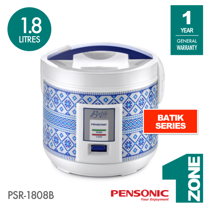 Pensonic Batik Series Rice Cooker (1.8L) PSR-1808B | Lazada