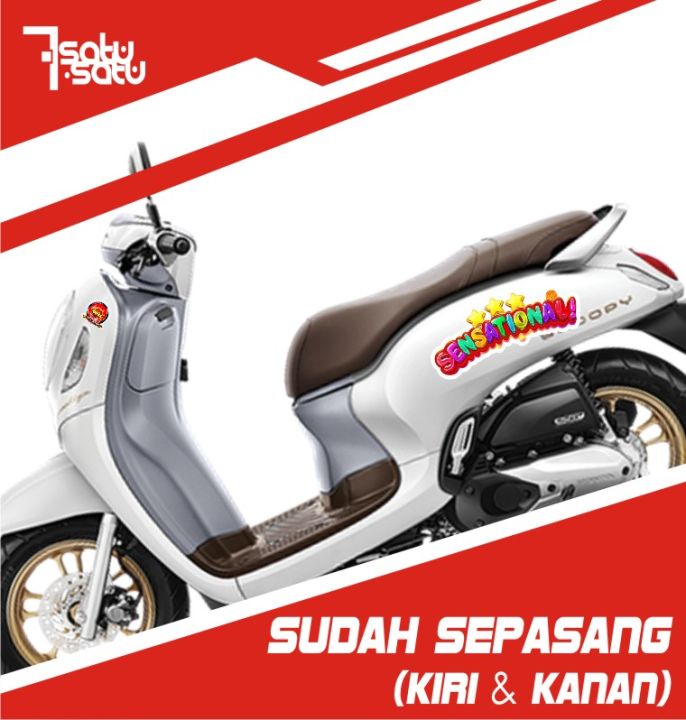 stiker motor full body scoopy game sensational | Lazada Indonesia