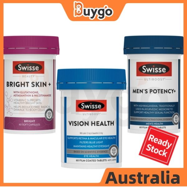 Swisse Vision Health / Swisse Bright Skin+ Swisse Men’s Potency+ 60 ...