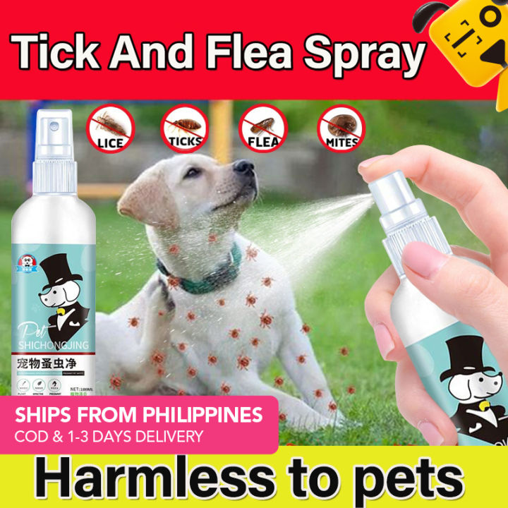 Tick and Flea Spray Fast Acting Tick Removal Pet Fur Spray Remove for ...