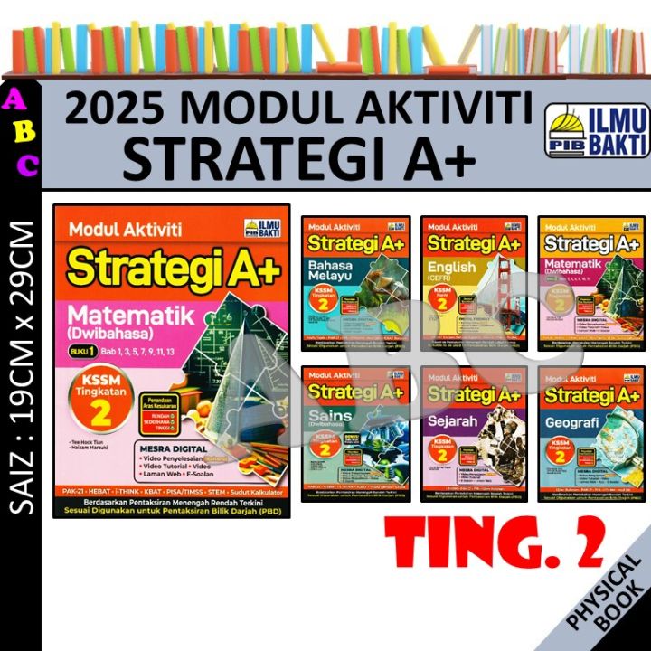 MODUL AKTIVITI STRATEGI A+ TINGKATAN 2 KSSM 2025 | BUKU LATIHAN ...