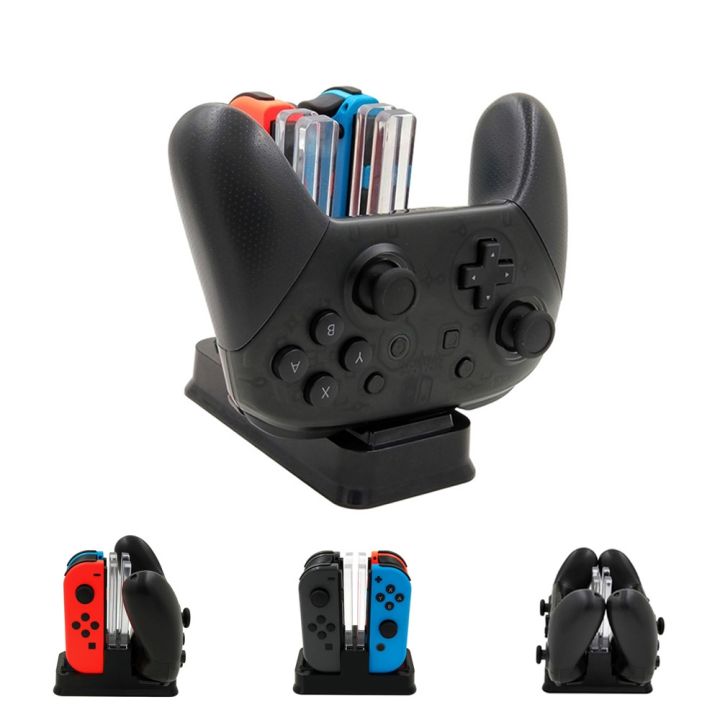 แท่นชาร์จสำหรับ Nintendo Switch Oled Controller ที่ชาร์จไฟ LED สำหรับ Switch Gamepad แท่นชาร์จ ...