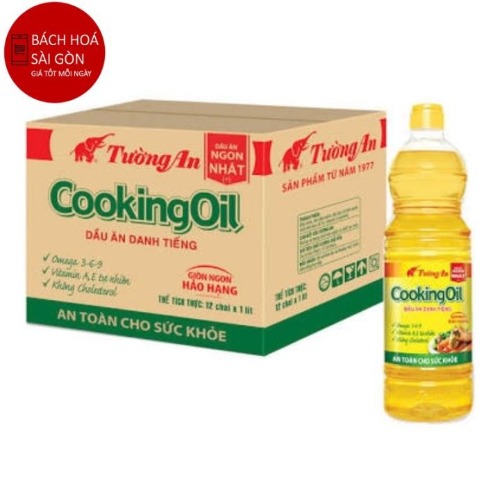 HSD MỚI ƞhất Dầu ăn TƯỜNG AN | HAPPY KOKI Chai 1 Lít | Lazada.vn