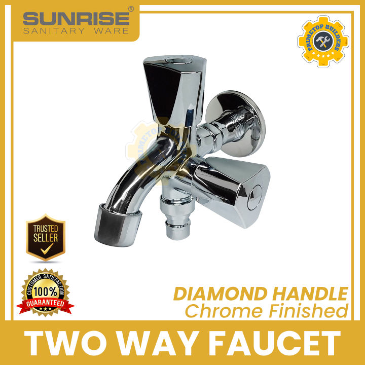 SUNRISE Two Way Faucet Diamond Handle S-1111 Heavy Duty PRIMETOP ...