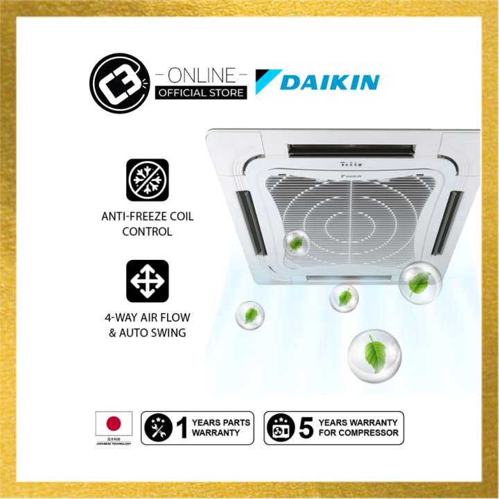 DAIKIN Ceiling Cassette | FCC Sky Air R32 Non Inverter Series 2.0HP/ 2.5HP/ 3.0HP/ 4.0HP/ 5.0HP ...