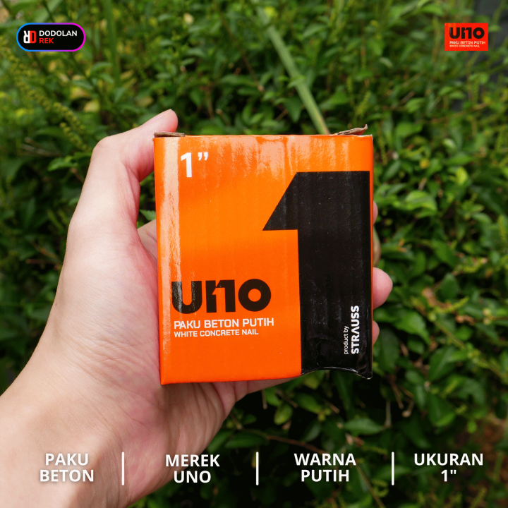 Paku Beton Putih/ Paku Tembok UNO 1 Inch - Harga Per Kotak | Lazada ...