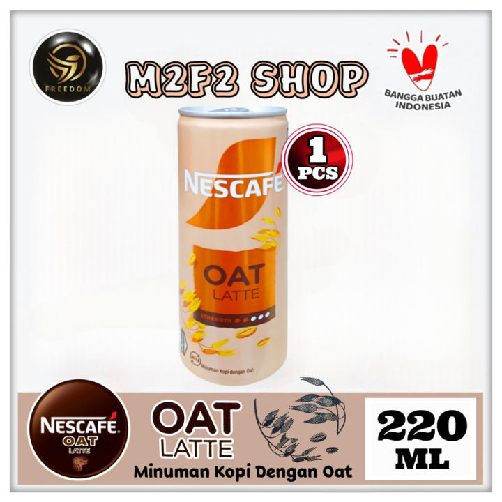 Nescafe Coffee Ala Cafe Oat Latte Can | Kopi Susu Dengan Sereal Kaleng ...