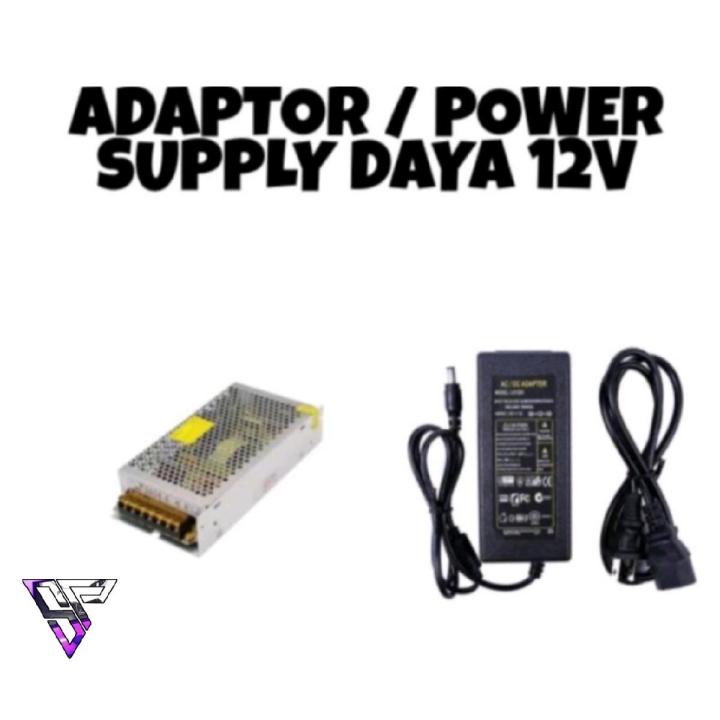 Adaptor atau Power supply 12 V Untuk Lampu Led Strip Neon flex 12 V ...