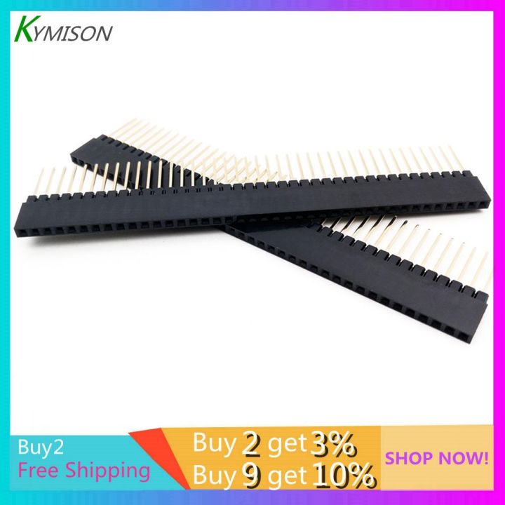 10pcs 2.54mm Single Row Long Pin Header Female PCB Stright Pitch ...
