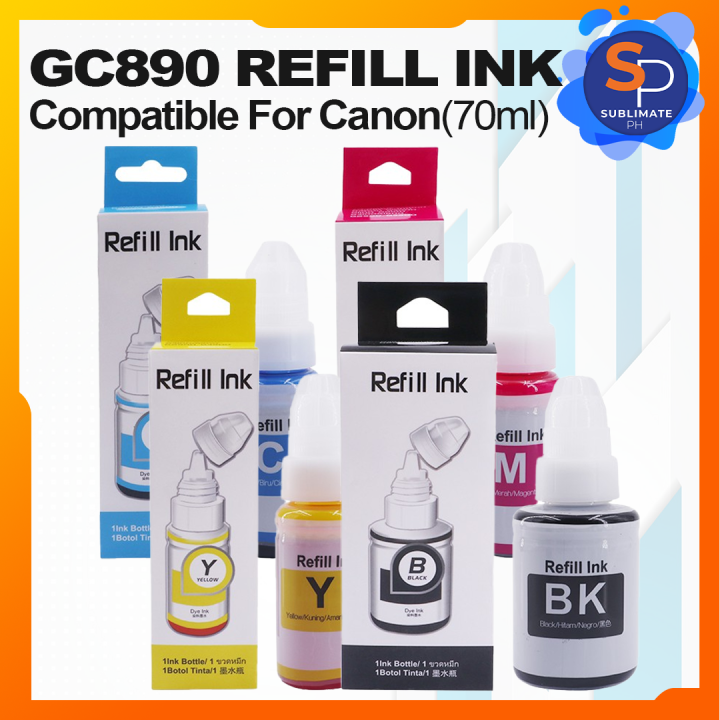 Canon GC890 / 6009 Refill Ink 70ml Compatible Canon IP1200 (Cyan ...