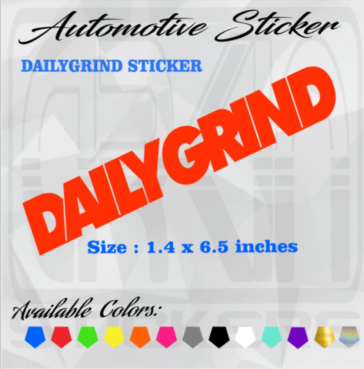 Daily grind sticker decals | Lazada PH