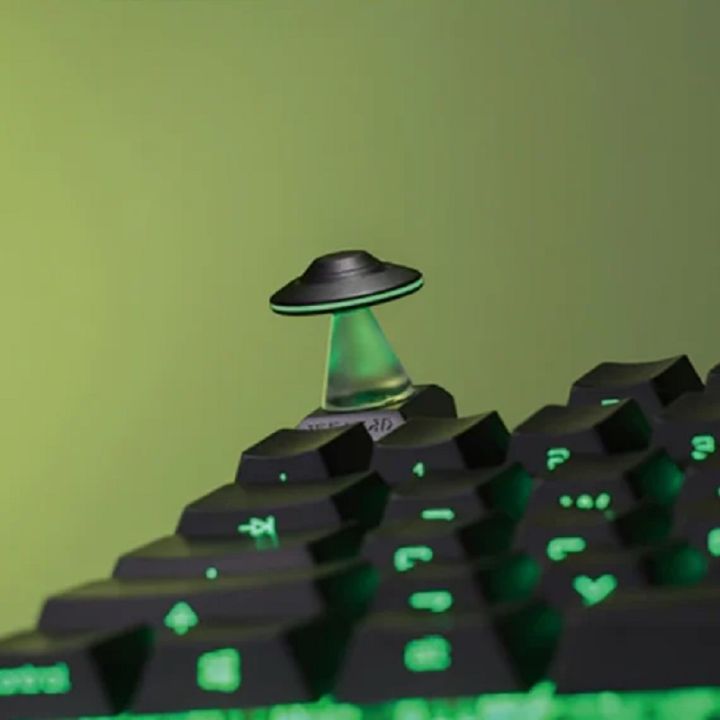 UFO Artisan Keycap Resin Key Cap Personalized Mechanical Keyboard Cap ...