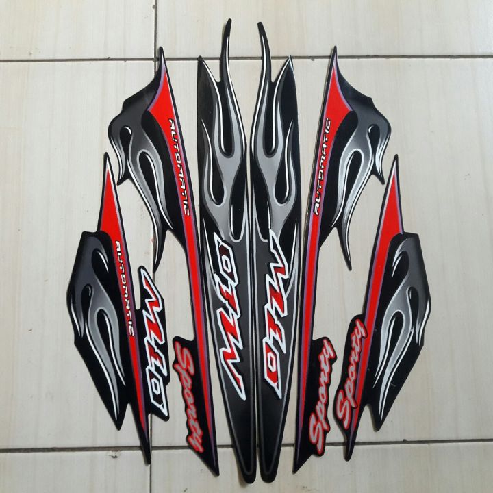 Stiker Sticker Striping Les Lis Bodi Yamaha Mio Sporty Tahun 2006 Mio ...
