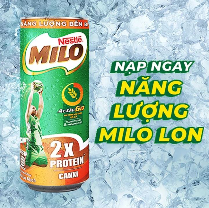 Thùng 24 lon sữa lúa mạch Nestlé Milo (24 x 240ml) | Lazada.vn