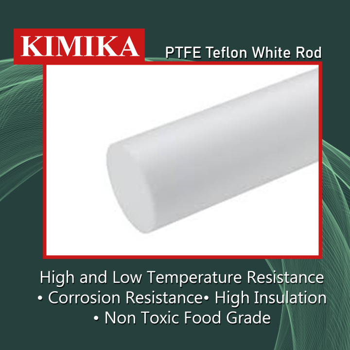 PTFE Teflon White Rod 8mm dia. x 1 meter L High Performance Engineering ...