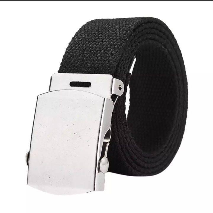 Belt New men's iron automatic buckle Canvass Adjustable Belt metal ...