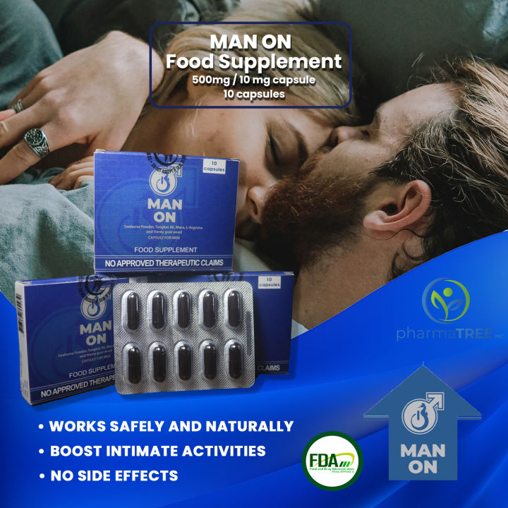Man On Mens Supplement 500mg (10 capsules/ Box) with FDA Approved ...