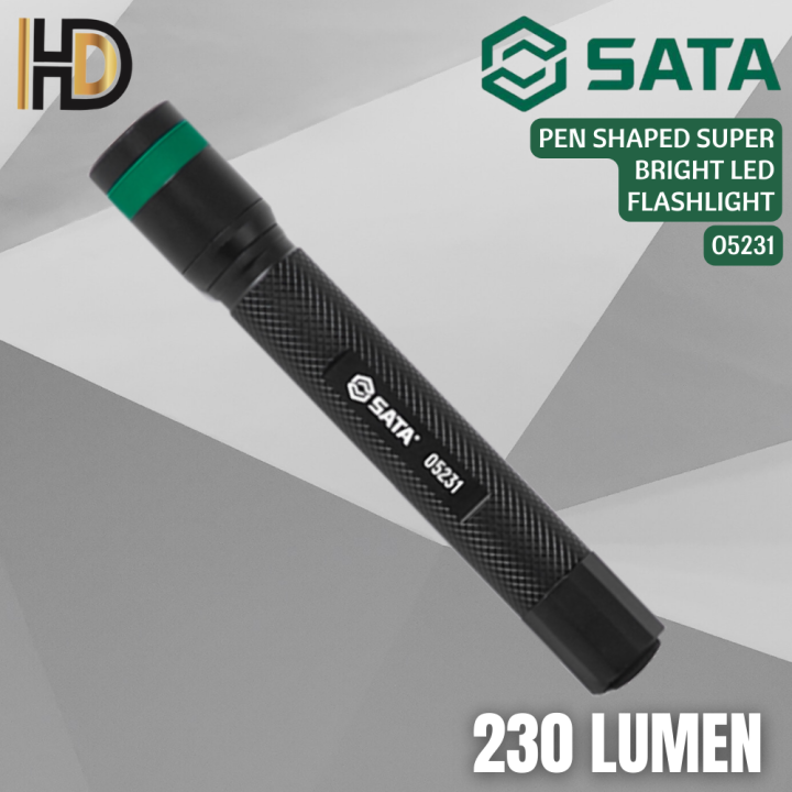 SATA Pen Shaped Super Bright LED Flashlight / 250 Lumen / 05231 / 1 ...