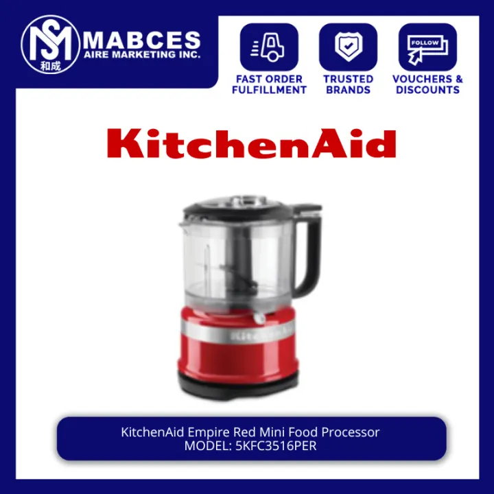 KitchenAid 5KFC3516PER Empire Red Mini Food Processor | Lazada PH