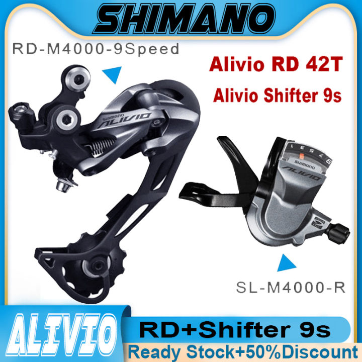 ⚡Shimano Alivio 9 Speed RD Groupset M4000 36/40/42T Alivio RD Shifter 9 ...