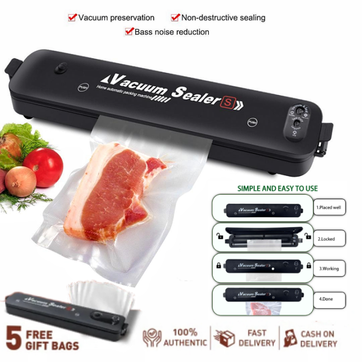 Automatic Food Vacuum Sealer Machine, Food Sealer Portable Vacuum ...