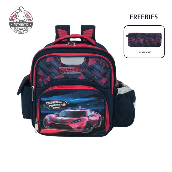 Robby Rabbit Extreme Drive Backpack 12" (Navy Blue, Red, Car) | Lazada PH