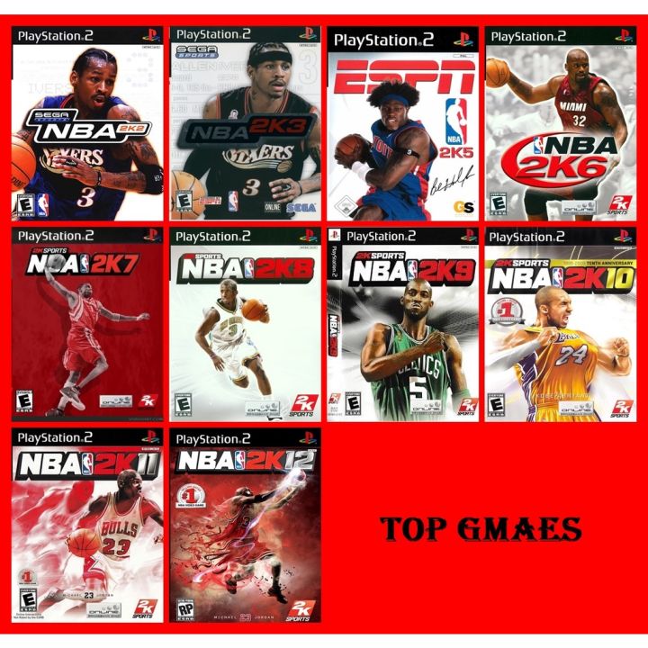 NBA 2k2-12 เอ็นบีเอ ทูเค แผ่นเกม PS2 Playstation 2 | Lazada.co.th