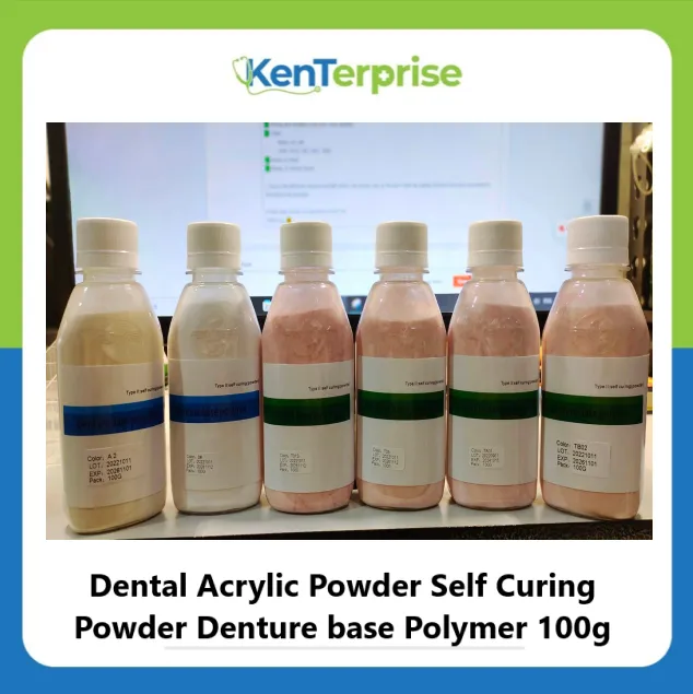 Dental Acrylic Powder Self Curing Powder Denture base Polymer 100g ...
