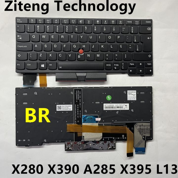 New Original BR Brazil Backlit Keyboard for Lenovo Thinkpad X280 A285 ...