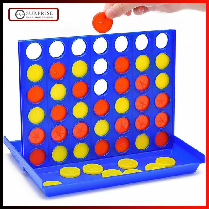 Connect 4 In A Line Board Game Kids Educational Toys Puzzle Game Family Entertainment | Lazada ...