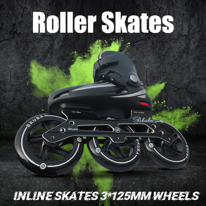 35-46 professional speed racing inline skates big wheels 3*125mm inline ...