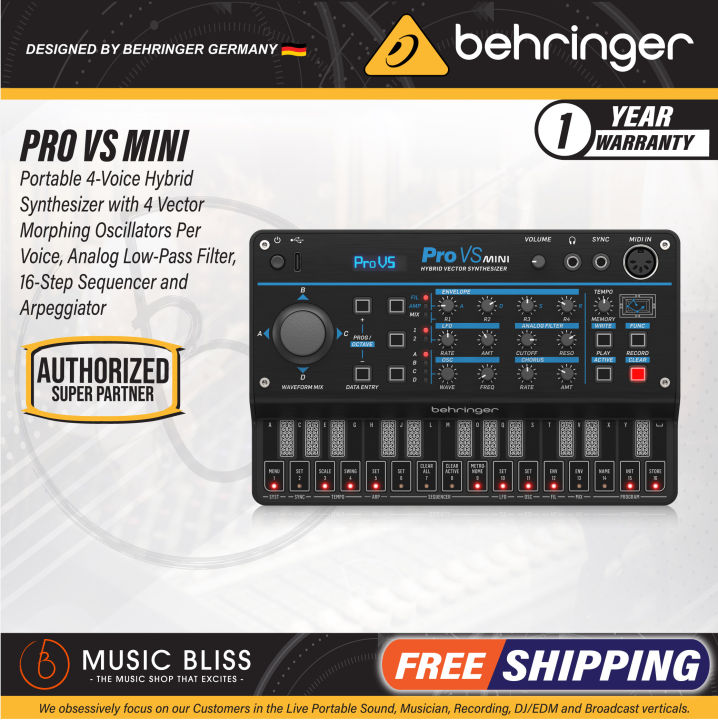 Behringer Pro VS Mini Hybrid Vector Synthesizer (Pro-VS MINI) | Lazada