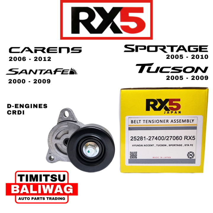 RX5 V-BELT TENSIONER ASSEMBLY FOR HYUNDAI D-ENGINE CRDI KIA CARENS 2006 ...