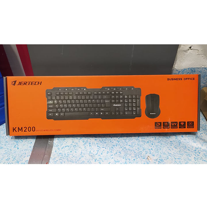 Jertech KM200 Wireless Keyboard and Mouse Combo for pc and laptop use ...