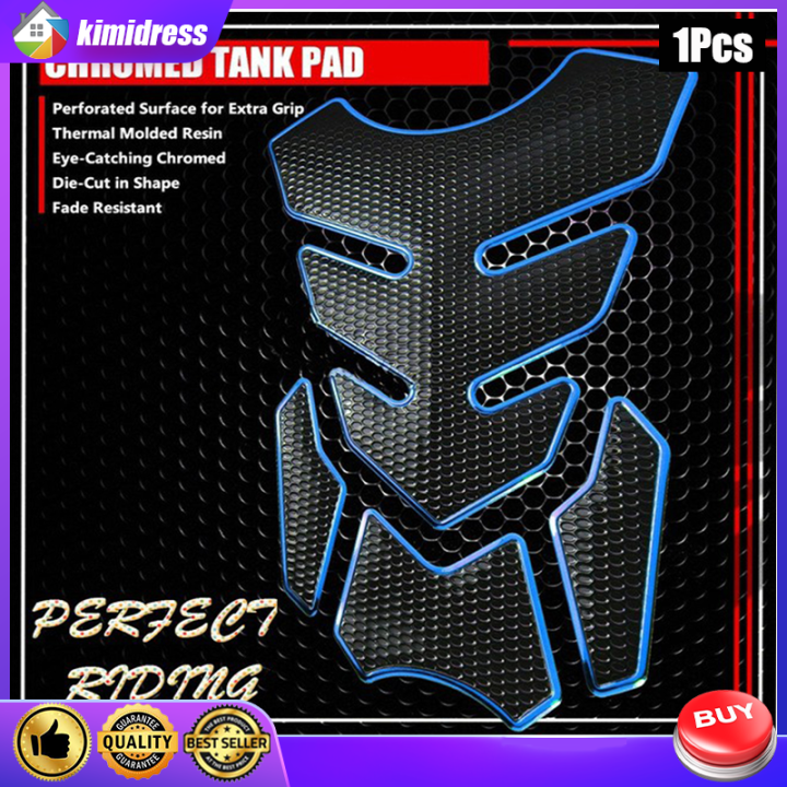 3D Carbon Fiber Waterproof Motorcycle Stickers Gas Fuel Tank Pad ...