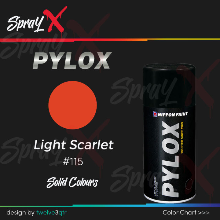 PYLOX SOLID LIGHT SCARLET 115 300ML / ORANGE - PILOX | Lazada Indonesia
