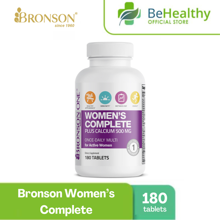 Bronson ONE Daily Women’s Complete Multivitamin Multimineral (180 ...