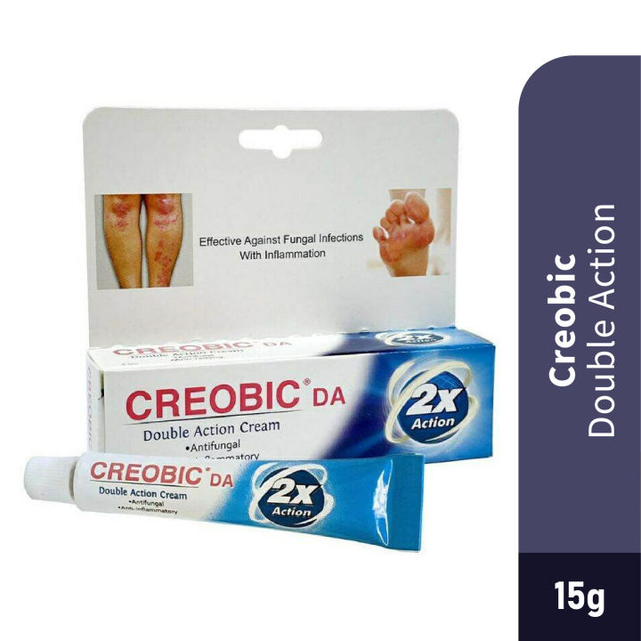 CREOBIC Double Action 15g for Antifungal Cream, Skin | Lazada