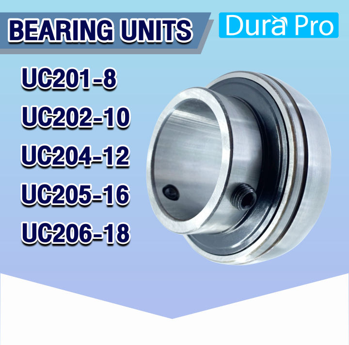 UC201-8 UC202-10 UC204-12 UC205-16 UC206-18 ตลับลูกปืนตุ๊กตา ( Bearing ...