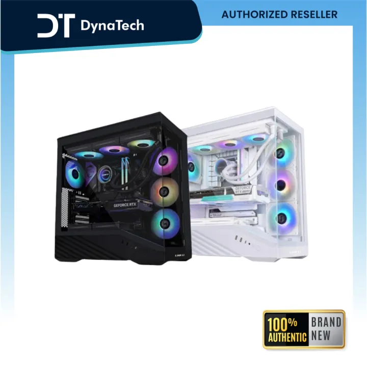 Lian Li Vector V100 ATX TG Mid-Tower PC Case with Pre-Installed LED RGB ...