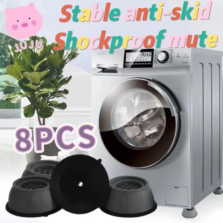 8Pcs Universal Anti-Vibration Feet Pads, Washing Machine Rubber Mat Pad ...