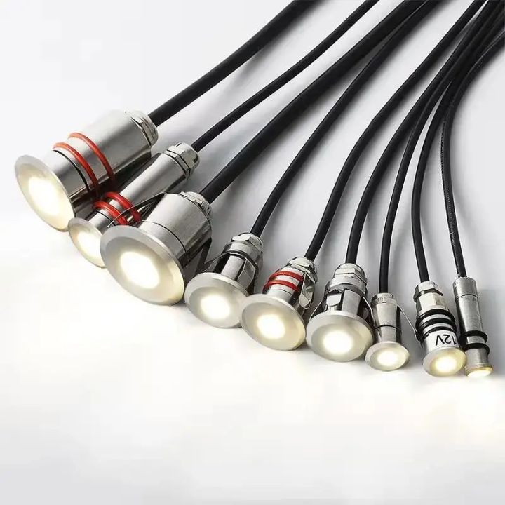 Mini LED IP68 Waterproof Pool Fountain Underwater Light Stainless Steel DC24V Pathway Garden ...