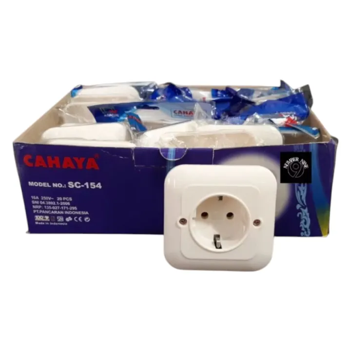 (Paket Isi 12) Cahaya IB Saklar Engkel SC-151 / IB Saklar Seri SC-152 / IB Stop Kontak Arde SC ...